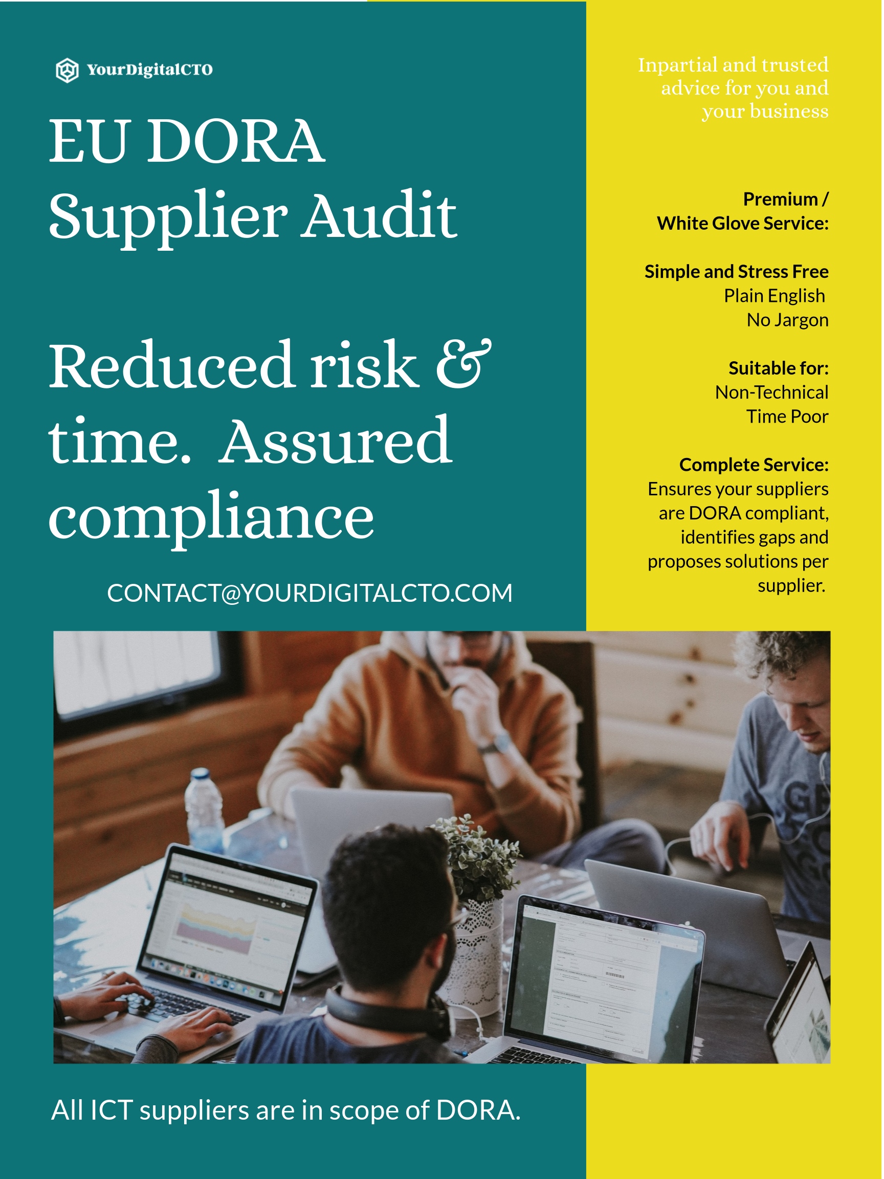 DORA Supplier Assessment - YourDigitalCTO